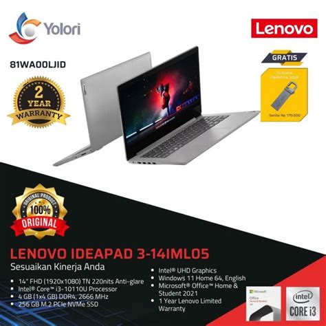 Lenovo Ideapad Iml I U Gb Gb Intel Uhd Windows Ohs Ljid Lqid