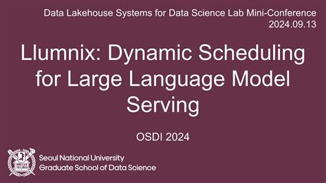Llm Serving Llumnix Dynamic Scheduling For Large Language Model