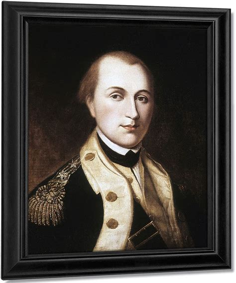 Portrait Of Marquis De Lafayette By C Print Canvas Art Framed Print