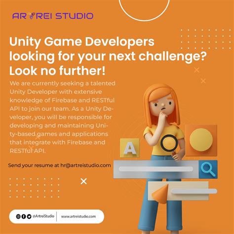 Were Seeking A Unity Game Developer Whos Ready To Take On The Next