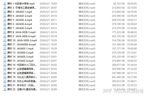分享课程资源Java代码审计工程师 知乎