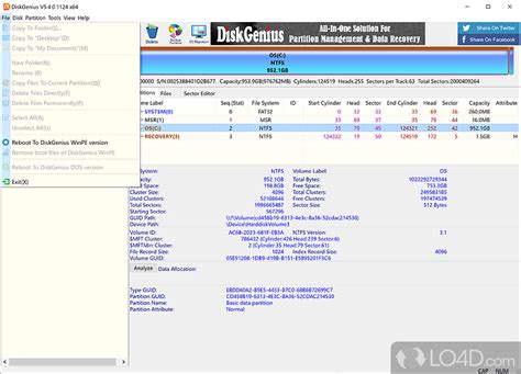 Diskgenius Partitionguru Screenshots