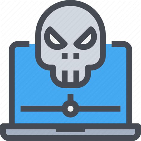Computer Secure Security Skull Virus Icon Download On Iconfinder