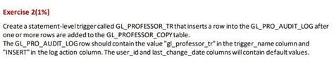 Please Use Apex Oracle And Sql To Answer This