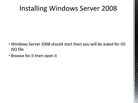 PPT Installing Windows Server 2008 PowerPoint Presentation Free Download ID 2739300