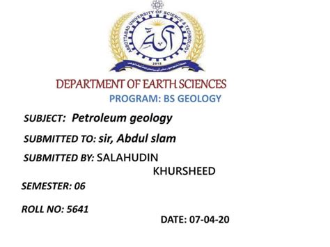 Properties Of Reservoir Rocks Pptx