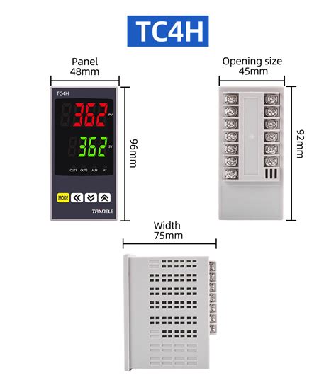 Digital Pid Thermostat Dual Output Universal Input Tc4s Tc4h Tc4l Tc4m