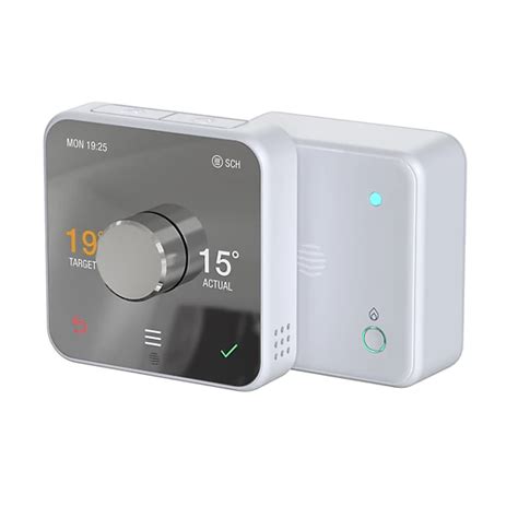 Hive V4 Hubless Opentherm 852109 Smart Combi Boilers Thermostat White Silver Effect