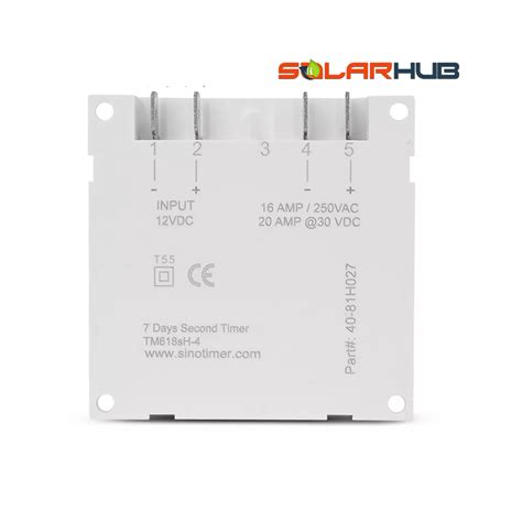 DC Timer 12V 7 Hari Seminggu 8 Kali ON OFF Sehari SolarHUB