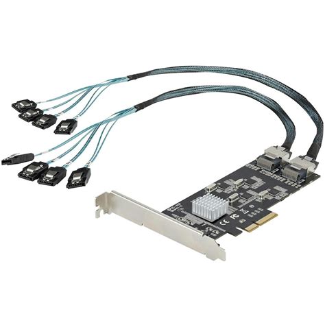 Startech 8 Port 6gbps Sata Controller Pcie Expansion Card Ple Computers