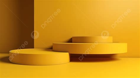 활기찬 노란색 플랫폼 연단의 제품 프레젠테이션 배경 3d 디자인 최소한의 장면 장면 모형 제품 쇼 배경 일러스트 및 사진 무료 다운로드 Pngtree