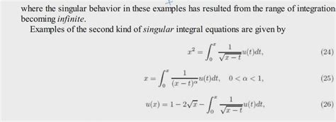 solved where the singular behavior in these examples has