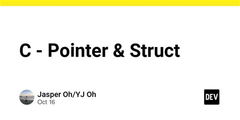 C Pointer And Struct Rdevto