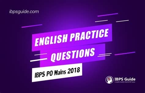 Ibps Po Mains 2018 English Questions Day 19