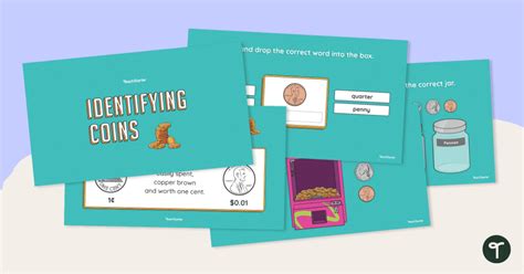 Identifying Coins Interactive Activity Teach Starter Worksheets Library