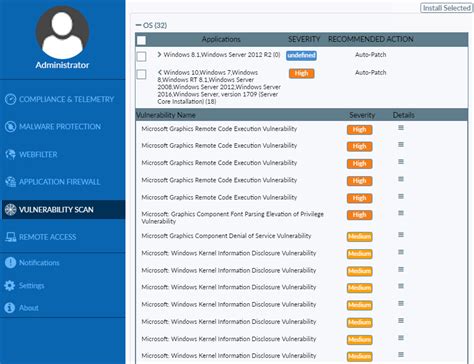 viewing details about vulnerabilities forticlient 7 2 3 fortinet