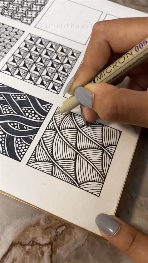 Zentangle Pattern Ideas Patterns Zentangle Artofit