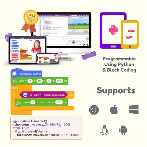 Bộ Cánh Tay Robot Quarky Add On Isteam Việt Nam