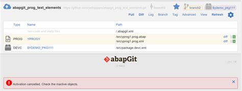 PROG Program And Text Elements Failing To Be Created During PULL If