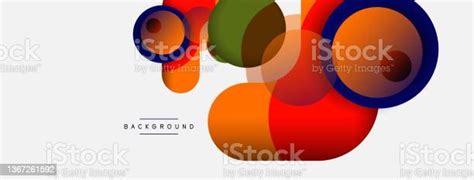 창조적 인 기하학적 배경 화면 최소한의 추상적 배경 배경 화면 배너 배경 또는 방문 페이지에 대한 원 구성 벡터 그림 0명에 대한 스톡 벡터 아트 및 기타 이미지 Istock
