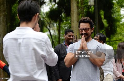 Bollywood Actor Aamir Khan Practices Yoga At Mount Qingcheng On April News Photo Getty Images