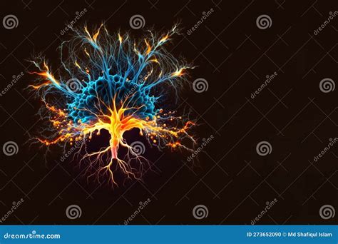 Neuron Explosion Brain Neurons In The Head Brain Blast Concept Art Of A Human Brain Exploding