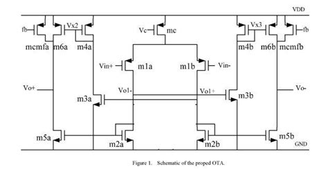Current Mirror Op Amp Fully Differential Cmfb Connection Forum For Electronics