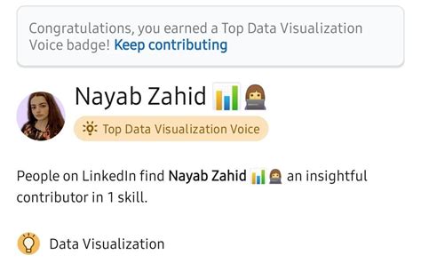 Honored To Be A Top Data Visualization Voice On Linkedin Nayab Z