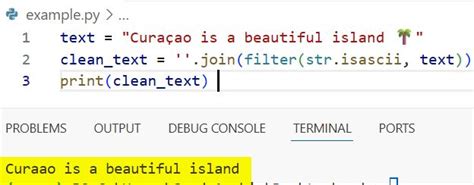 How Can Non Ascii Characters Be Removed From A String In Python