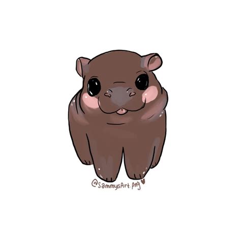 ไอเดีย Moo Deng 20 รายการ การ์ตูน รอยสักเท่ ๆ ภาพวาดง่ายๆ