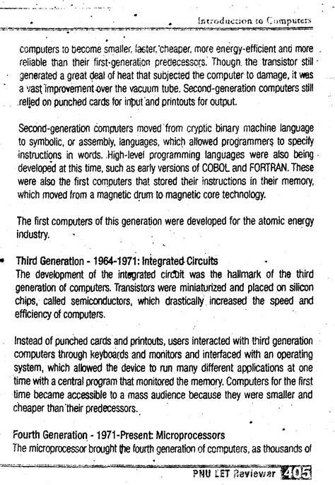Introduction To Computers LET Reviewer