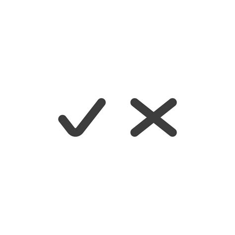Tick And Cross Symbol