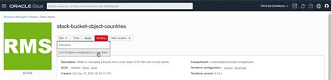 Create Terraform Stack And Apply It To Provision Resources On Oracle