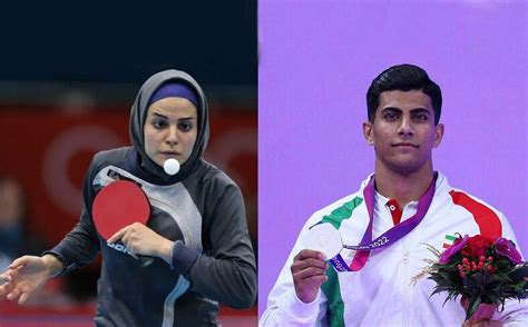 Shahsavari Olfati Named Irans Flag Bearers For 2024 Olympic Games Tehran Times