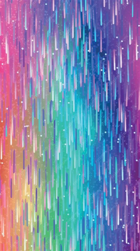 생동감 넘치는 추상적인 무지개 패턴 프리미엄 Ai 생성 벡터