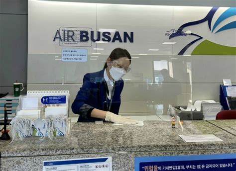 에어부산 오늘부터 모든 기내 승무원 고글 착용 노컷뉴스