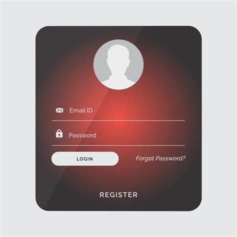 Premium Vector Web Login Vector Template