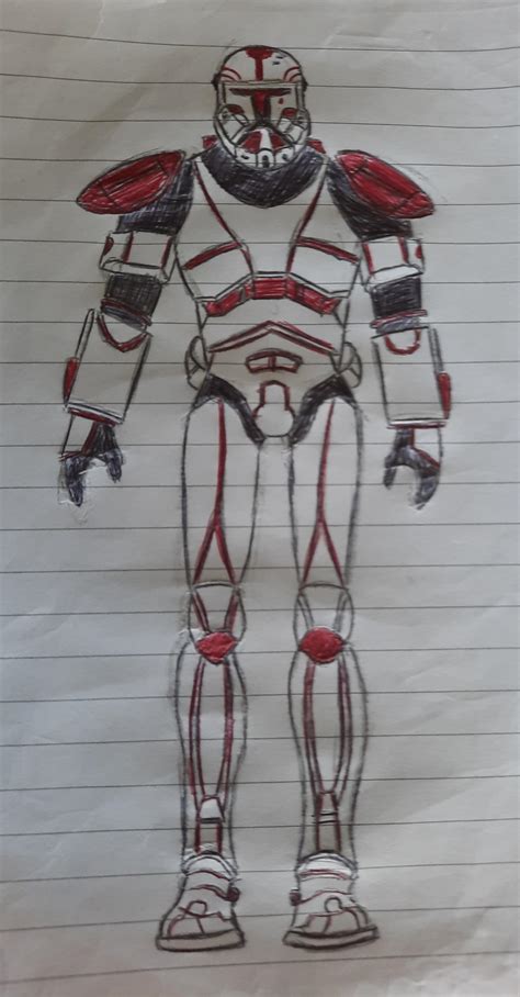 First Commando Clone Drawing That I Have Done What Does Reddit Think R ROTS4hr R StarWarsFanArt