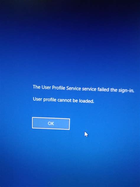 Windows 10 Sign In Error The User Profile Service Failed The Sign In