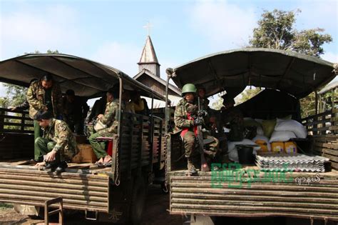 မြစ်ကြီးနား ဖားကန့်လမ်း နန့်ယားကျေးရွာအနီး စစ်ကြောင်းထိုးလာတဲ့ စစ်ကောင်စီတပ်ကို Kia တိုက်ခိုက