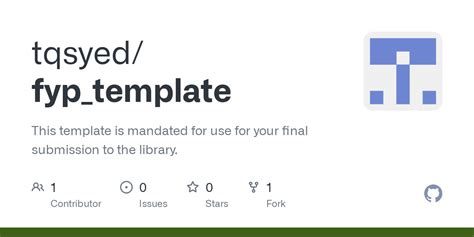 GitHub Tqsyed Fyp Template This Template Is Mandated For Use For Your Final Submission To The