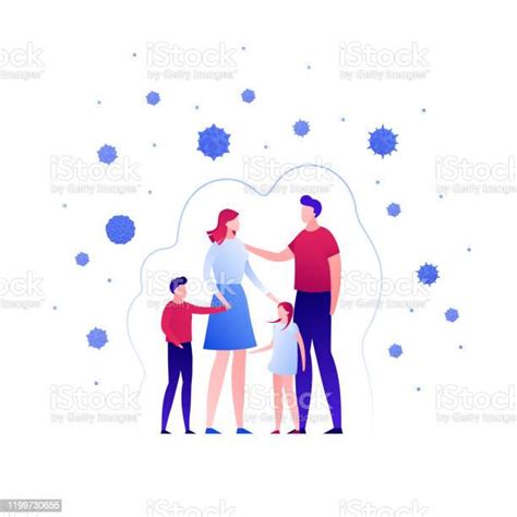 예방 접종 의료 개념 벡터 플랫 사람들 그림입니다 흰색에 고립 된 바이러스로부터 보호 된 아이를 가진 부모 의학 배너 포스터