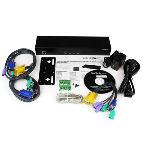 IP KVM Switch With Power Control Server Remote Control StarTech Com