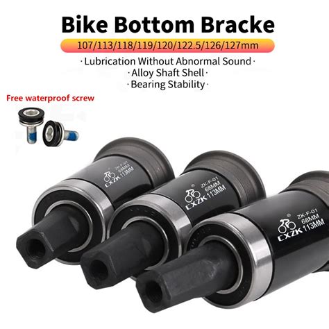 MTB Bottom Bracket Sealed Bearing Square Type Road Bike Bottom Bracket MM Free Waterproof