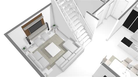 Casa 8x8 De Stephanie Planta 3d Mooble