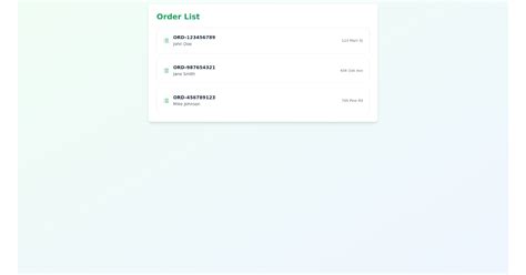 Track Order Free React Tailwind Component