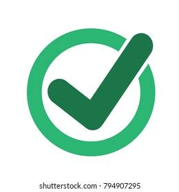 Check List Button Icon Check Mark 스톡 벡터 로열티 프리 Shutterstock