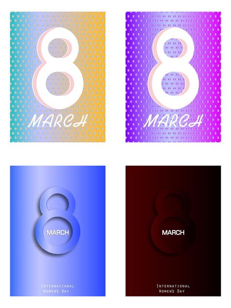 يوم المرأة العالمي الفاخر الأنيق 8 مارس ناقل Ai Eps Uidownload