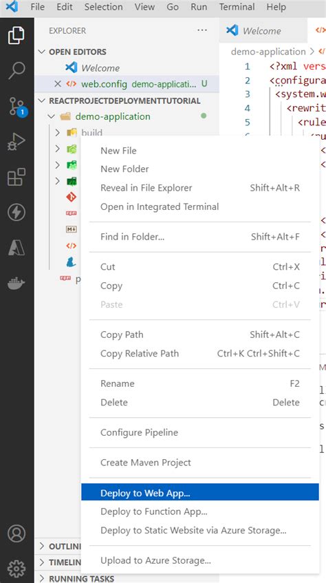How To Deploy Your React Application In Azure App Service From Vs Code