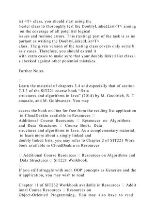 SIT221 Data Structures And Algorithms Trimester 2 2019 Docx